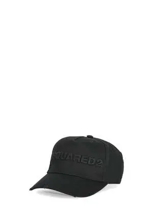 Dsquared2 Gabardine Baseball Cap Nero Nero