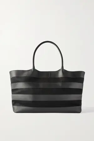 Gabriela Hearst Mcewan Paneled Leather And Cashmere Tote