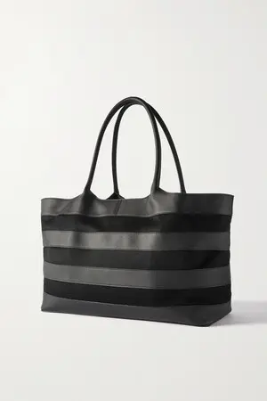 Gabriela Hearst Mcewan Paneled Leather And Cashmere Tote