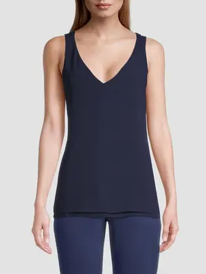 Lilly Pulitzer® Florin V-neck Tank Top - True Navy