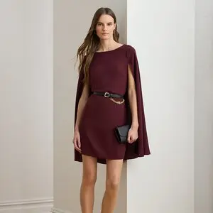 Knee-Length Cape Cocktail Dresses