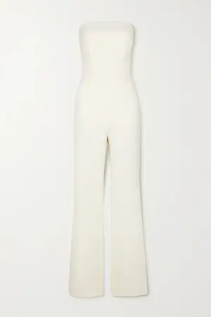 Safiyaa Myrine Strapless Stretch-crepe Jumpsuit - Ivory
