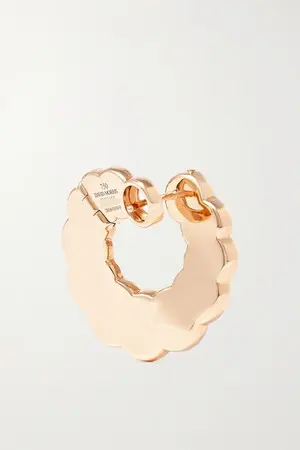 DAVID MORRIS Fortuna 18-karat Rose Agate And Diamond Earrings