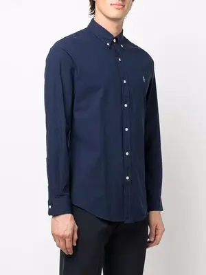 Polo Ralph Lauren Embroidered Polo-pony Shirt - Blue
