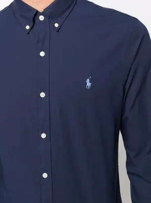 Polo Ralph Lauren Embroidered Polo-pony Shirt - Blue