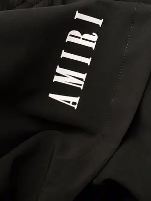Amiri Logo-print Swimming Shorts - Black