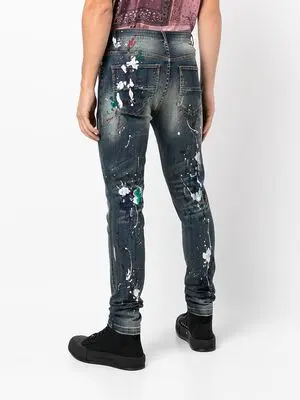 GOD'S MASTERFUL CHILDREN Hand-painted Jeans