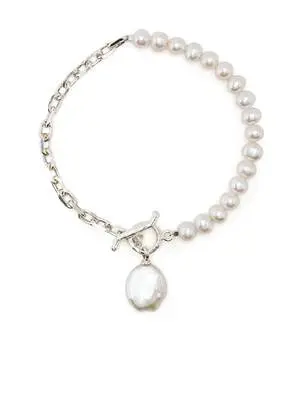 DOWER & HALL Luna Keshi Pearl Bracelet - White