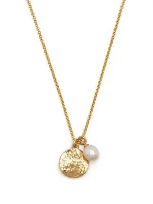 DOWER & HALL Pearl Detail Necklace - Gold
