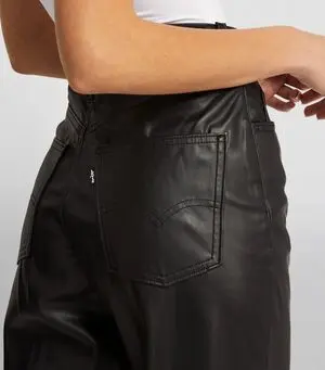 LEVI'S Faux Leather '70s High Flare Jeans