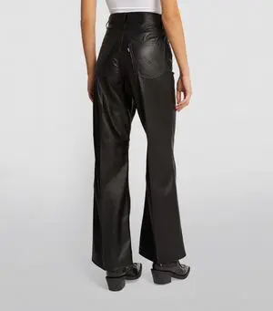 LEVI'S Faux Leather '70s High Flare Jeans