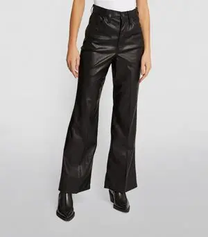 LEVI'S Faux Leather '70s High Flare Jeans