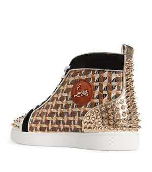 CHRISTIAN LOUBOUTIN Lou Spikes 2 Canvas Sneakers