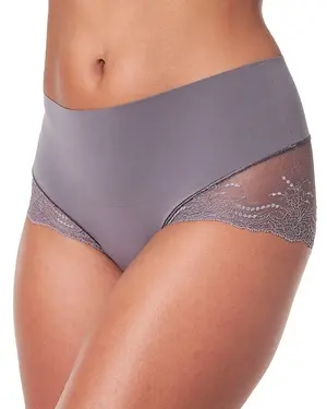 Spanx Undie-tectable Lace Hi-hipster Panty Mythical Grey