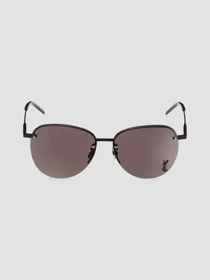 Saint Laurent Monogram Pin 61mm Aviator Sunglasses