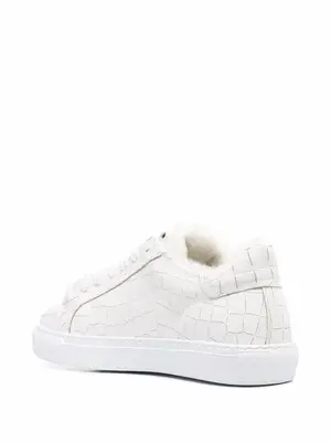 HIDE&JACK Crocodile-effect Low-top Sneakers