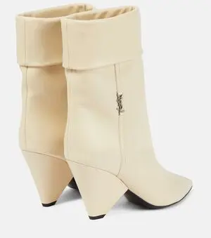 Saint Laurent Niki 85 Leather Ankle Boots