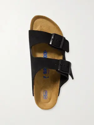 BIRKENSTOCK Arizona Suede Sandals - Black