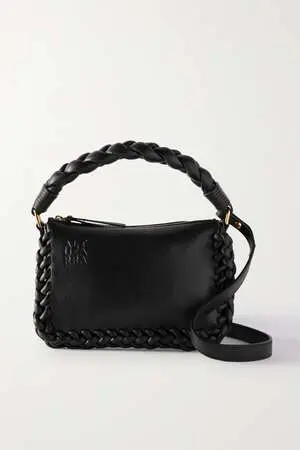 Altuzarra Black Braided Mini Leather Shoulder Bag