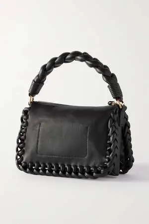 Altuzarra Black Braided Mini Leather Shoulder Bag