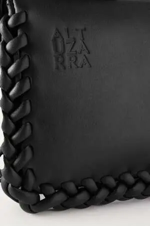 Altuzarra Black Braided Mini Leather Shoulder Bag