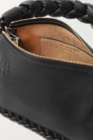 Altuzarra Black Braided Mini Leather Shoulder Bag