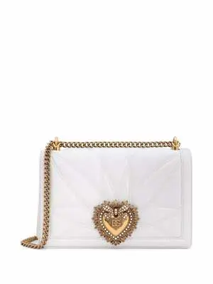 Dolce & Gabbana Large Devotion Shoulder Bag - White