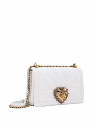 Dolce & Gabbana Large Devotion Shoulder Bag - White