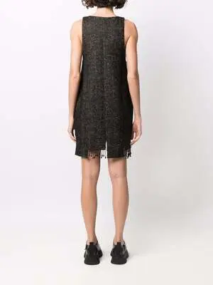 GANNI Beaded Step-hem Shift Dress