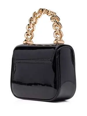 Versace La Medusa Patent Mini Bag - Black