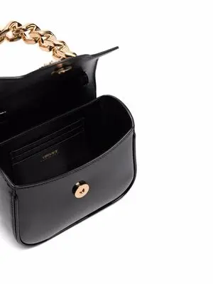 Versace La Medusa Patent Mini Bag - Black