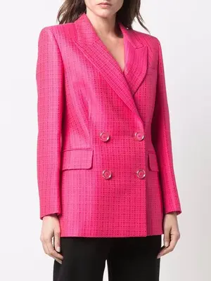 ANTONINO VALENTI Fitted Double-breasted Blazer