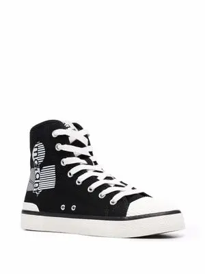 Isabel Marant Ribbed Toe Cap High-top Sneakers
