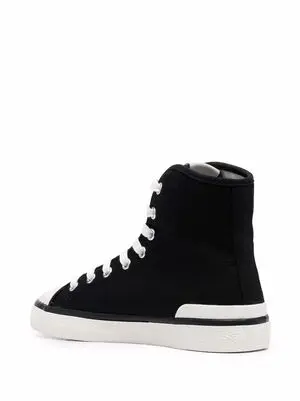Isabel Marant Ribbed Toe Cap High-top Sneakers