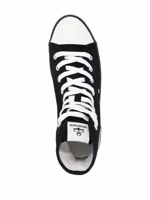 Isabel Marant Ribbed Toe Cap High-top Sneakers