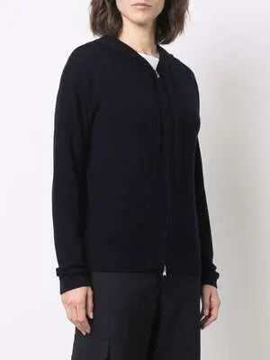 ALLUDE Zipped-up Wool Hoodie