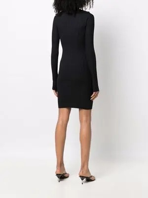 Helmut Lang Rib-knit Mini Dress