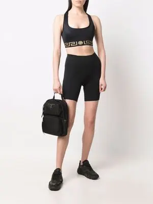 Versace La Greca Cropped Sports Bra