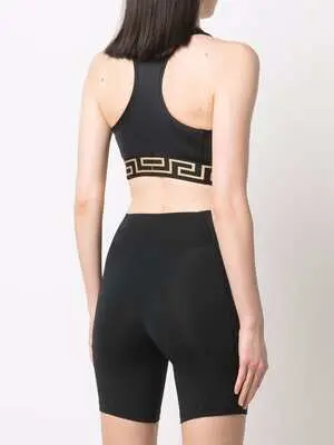 Versace La Greca Cropped Sports Bra