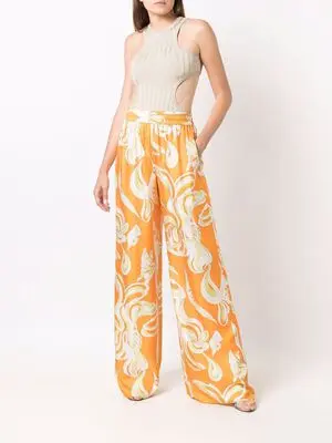 Emilio Pucci Silk Cut-out Bodysuit