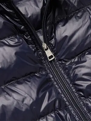 Moncler Slim-fit Logo-appliquéd Quilted Shell Down Gilet - Blue