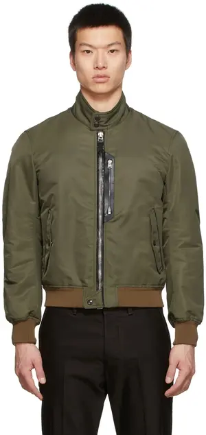 TOM FORD TOM FORD Khaki Harrington Jacket - V08 Military