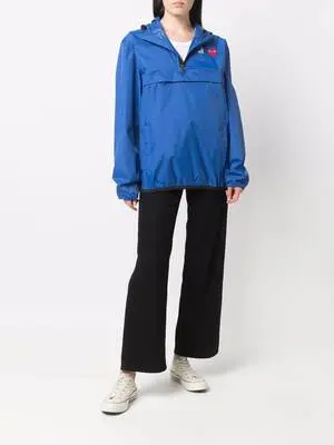 Play Comme Des Garcon X K-way Pullover Hooded Windbreaker