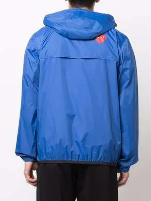 Play Comme Des Garcon X K-way Pullover Hooded Windbreaker