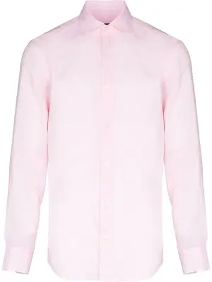 Frescobol Carioca Antonio Linen Shirt - Pink