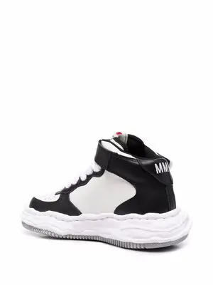 Mihara Yasuhiro Embroidered Logo Hi-top Sneakers - White