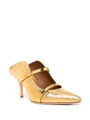 MALONE SOULIERS Maureen Crocodile-effect Mules