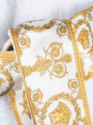 Versace Barocco-trim Hooded Bath Robe