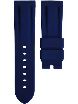 HORUS WATCH STRAPS 24mm Rubber Watch Strap - Blue