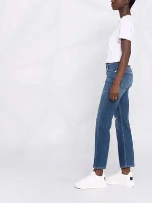 Closed Distressed Straight-leg Tapered Jeans